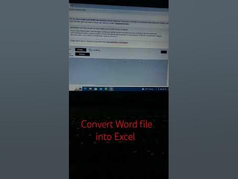 Convert Word File into Excel #shorts - YouTube