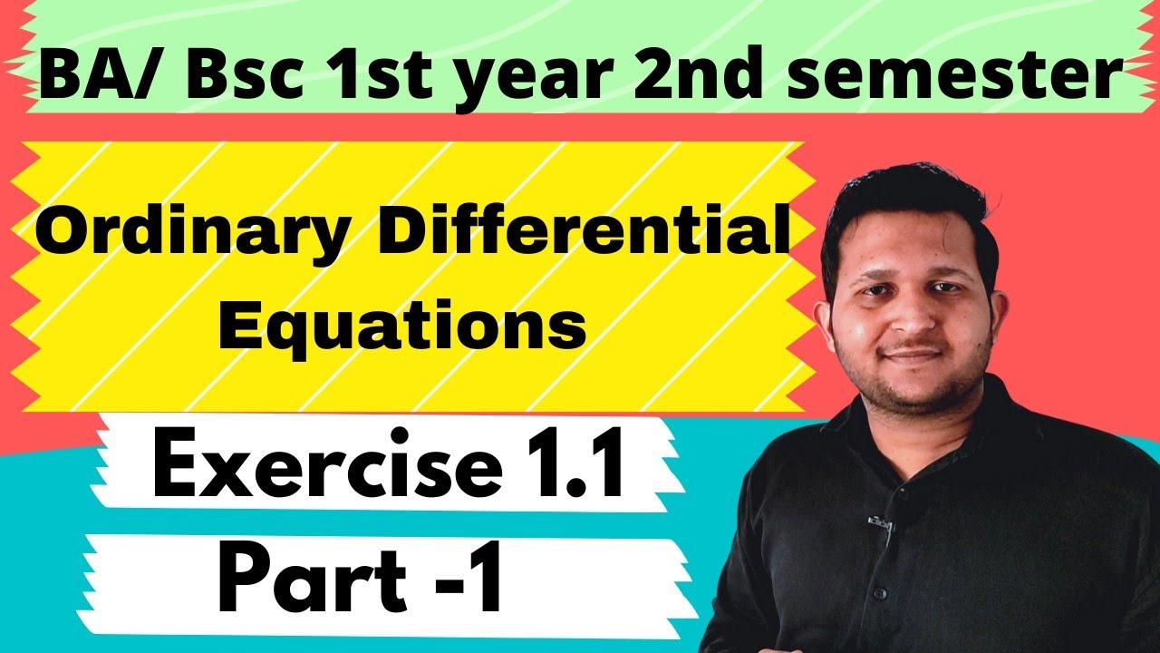 Exact differential equation | ba/ bsc 1st year maths | Ordinary ...