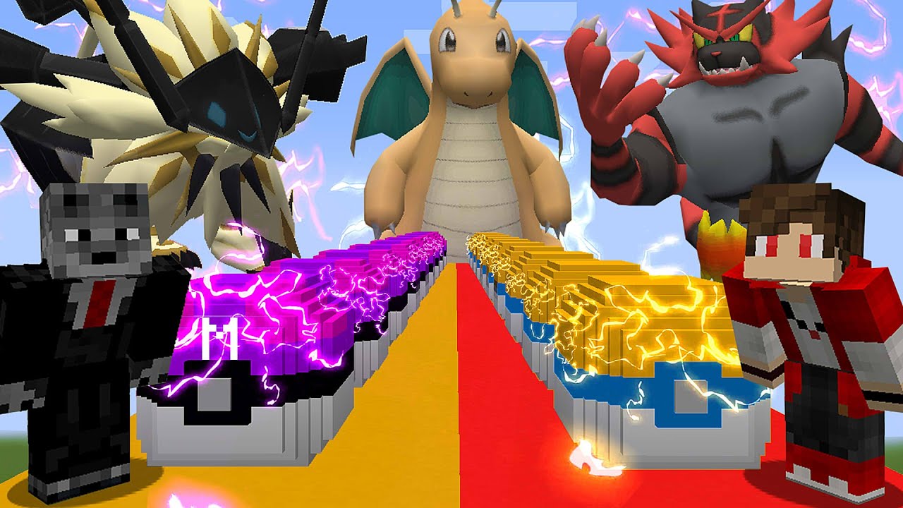 *NOVO* Lucky Pixelmon 0% vs 100% vs -100 com os NOVOS Pokemon do FUTURO ...