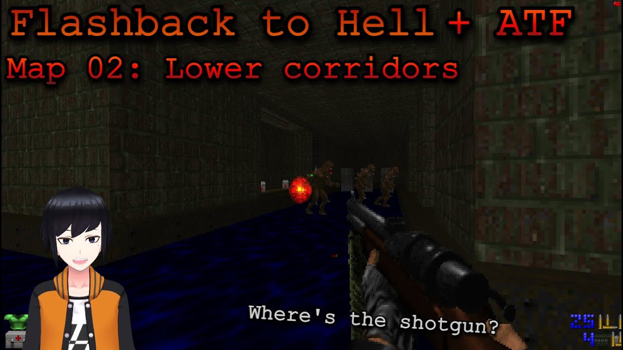 Doom 2 | Flashback to Hell + Apocalypse Task Force, map 02: Lower corridors - YouTube