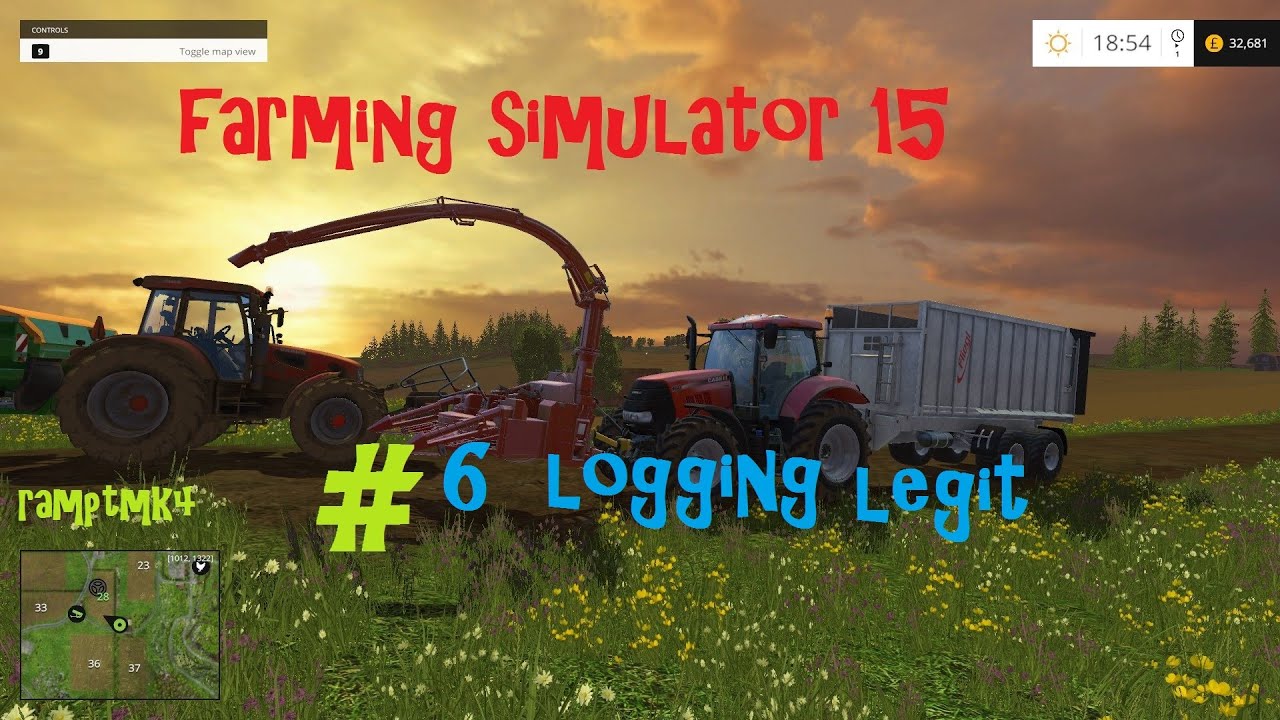 Farming Simulator 15 # 6 Logging Legit - YouTube