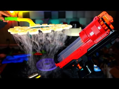 Can You Fill a Nerf Gun with Liquid Nitrogen?! DIY Freeze Gun Liquid Nitrogen Bubbles - YouTube