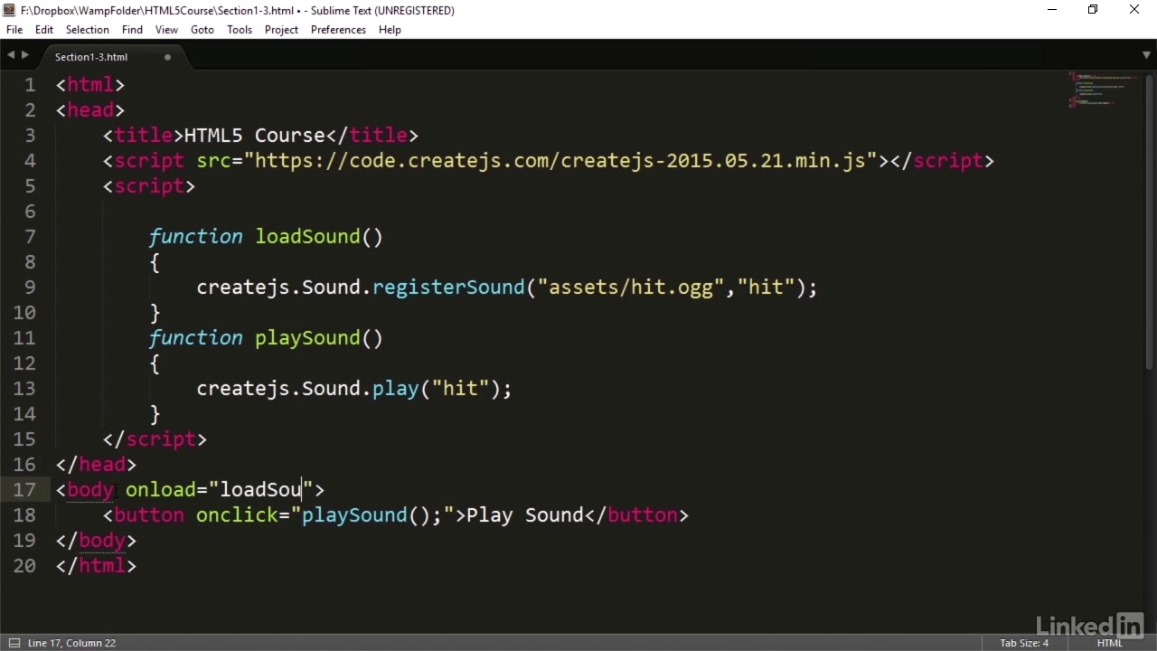03 Playing sounds in various browsers using SoundJS - YouTube