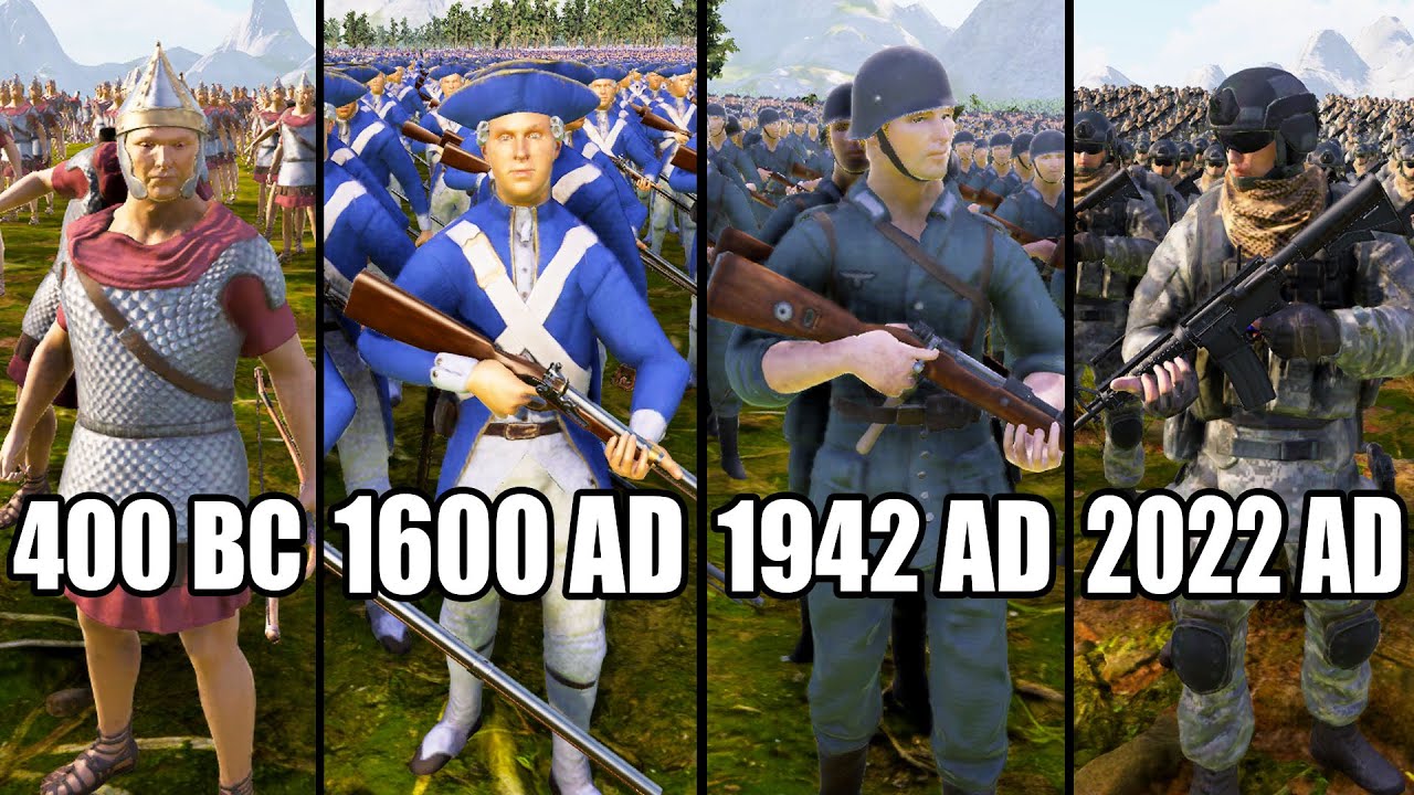 Every Army Throughout History BATTLE ROYALE! - UEBS 2 Ultimate Epic Battle Simulator 2 - YouTube