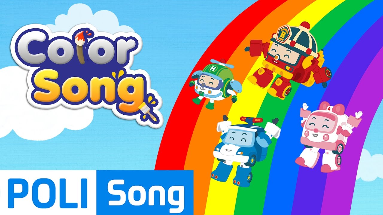 Color Song | Robocar Poli Educational Nursery Rhymes - YouTube