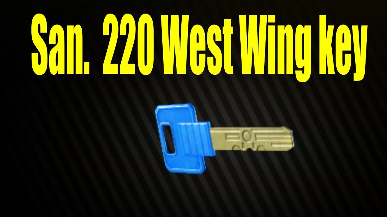 Escape From Tarkov - San. 220 West Wing key - YouTube