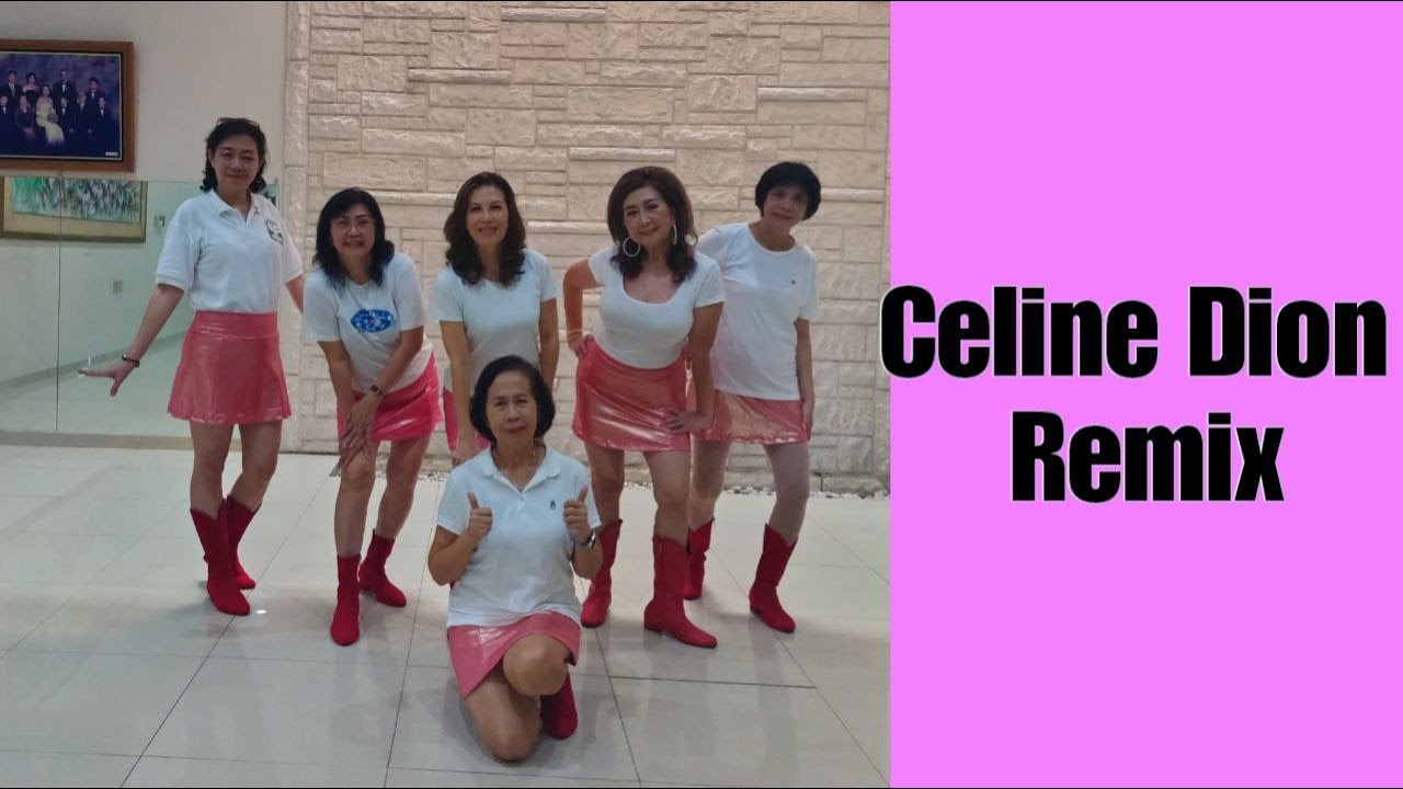 Celine Dion Remix Line Dance (demo & count) - YouTube