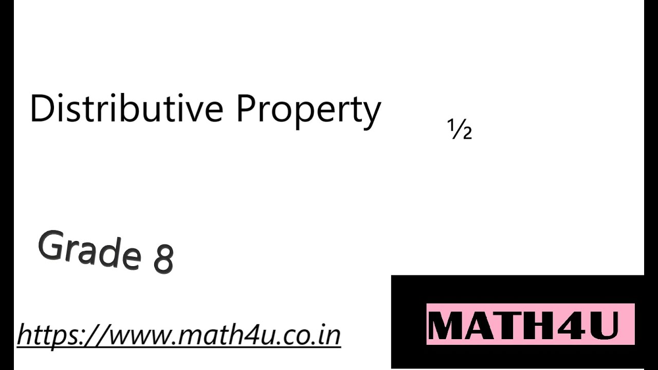 Distributive property of rational numbers | Rational Numbers part 4 ...