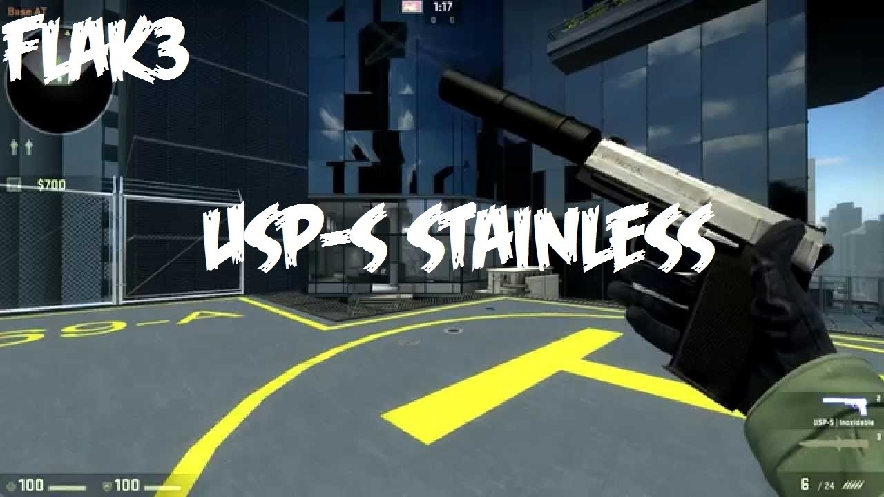 USP-S Stainless HD [Stickers] Para CS 1.6 | Com Sons do CS:GO! | - YouTube