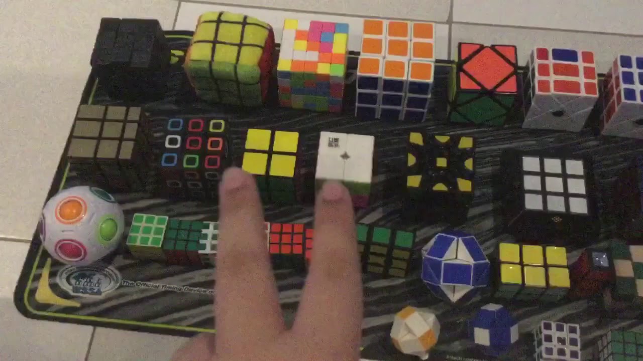 Rubik's cube collection (+new nerf blasters) - YouTube