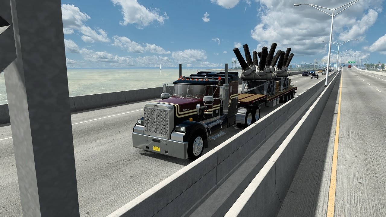 ATS Autocar AT 64 and Step Deck from Galveston to Corpus Christi TX ...