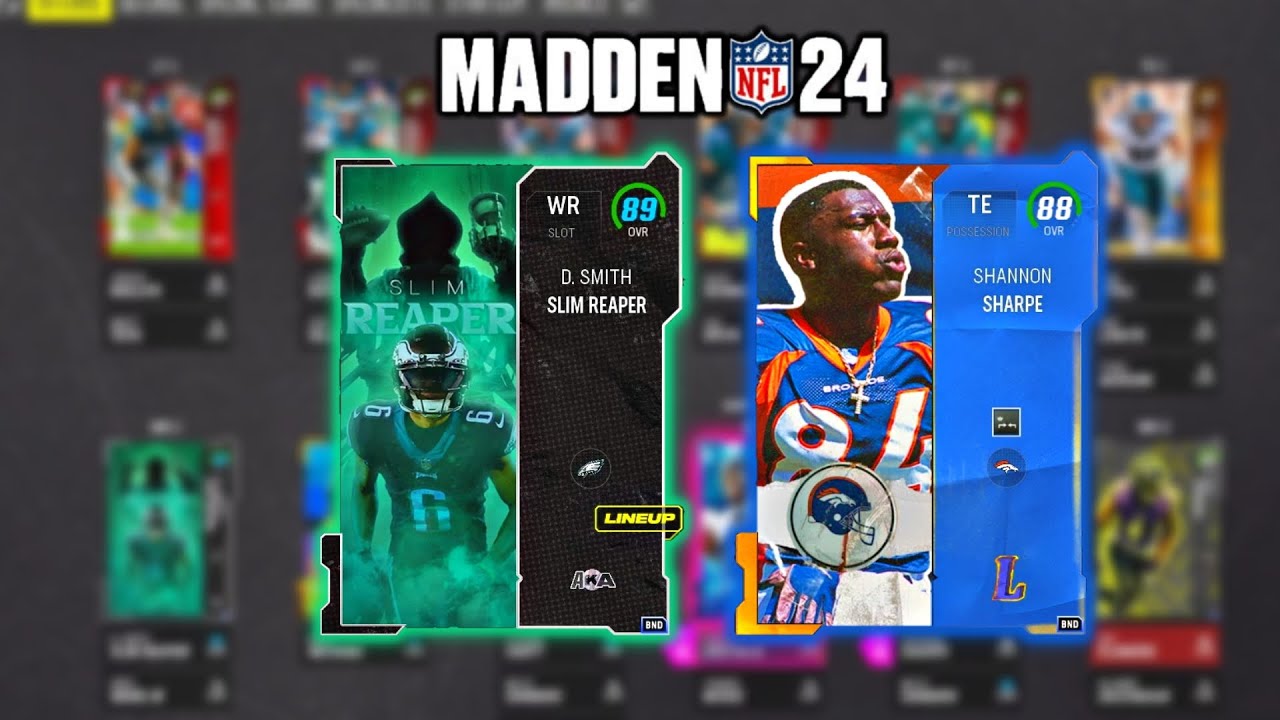 DEVONTA SMITH AND SHANNON SHARPE ARE ON THE TEAM | MADDEN 24 - YouTube