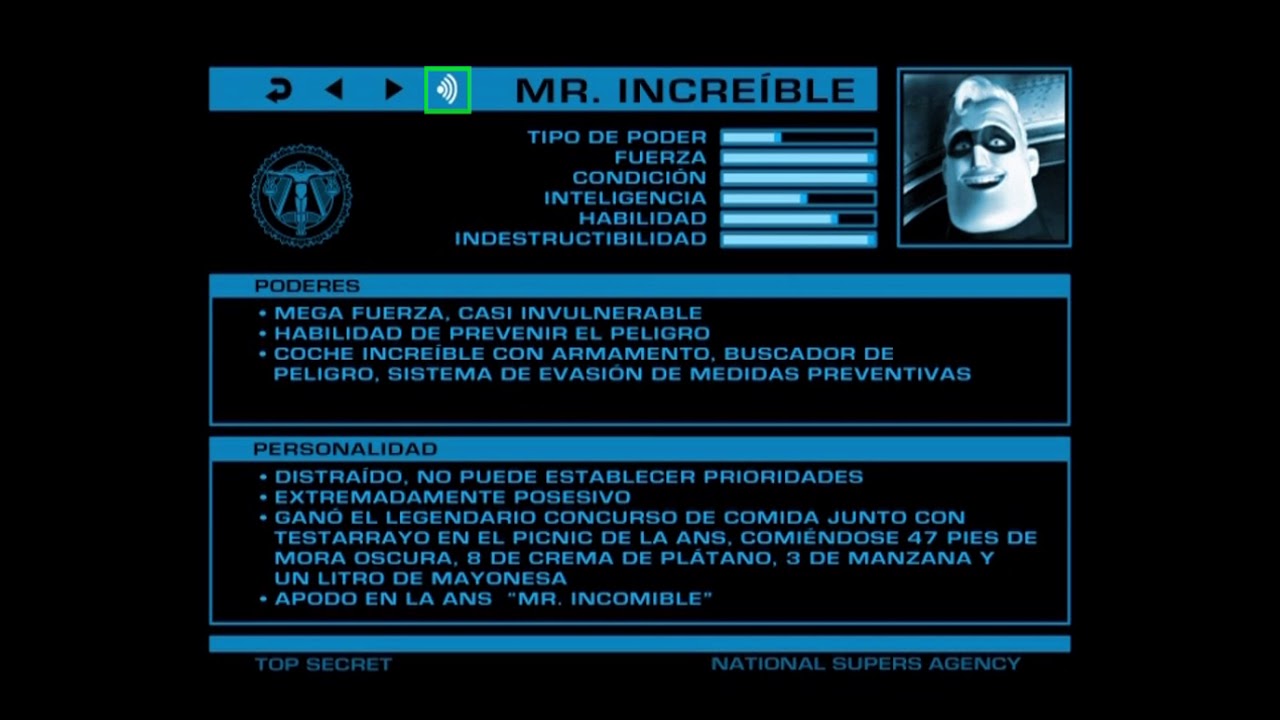 ARCHIVOS SECRETOS DE LA ANS: Mr. Increíble - YouTube