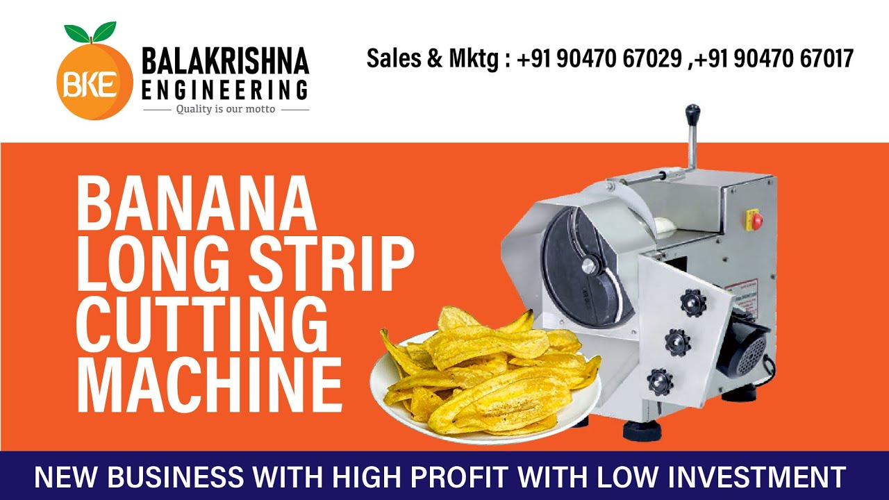 Banana Long Strip Cutting Machine - Coimbatore | Sales Enquiry +91 ...