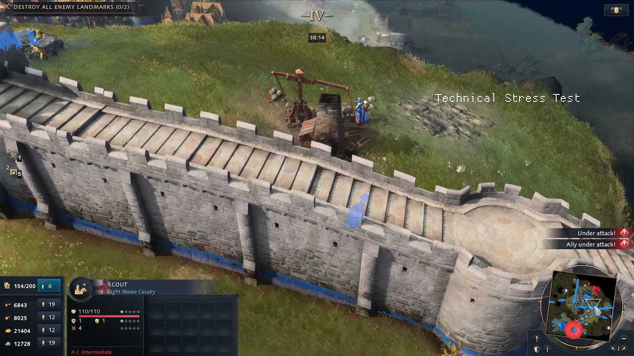 Age of Empires IV - Wall Building {Pure Art} - YouTube