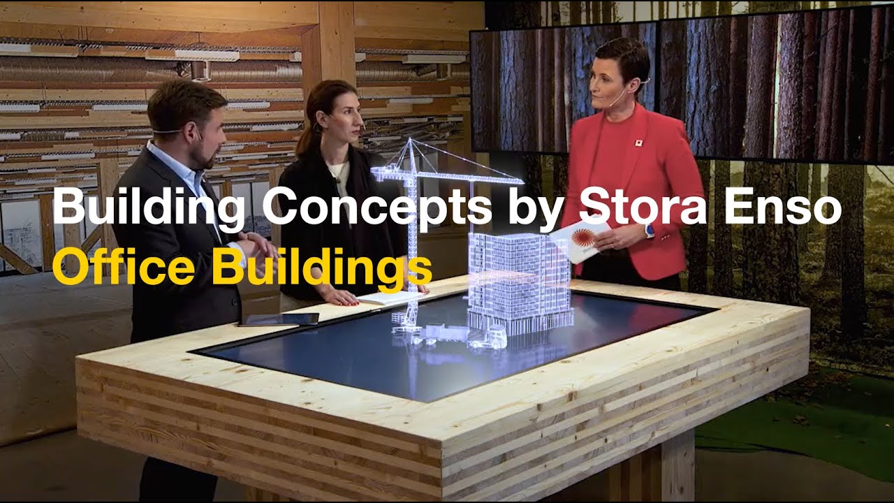 Building Concepts by Stora Enso: Office Building concept launch - YouTube