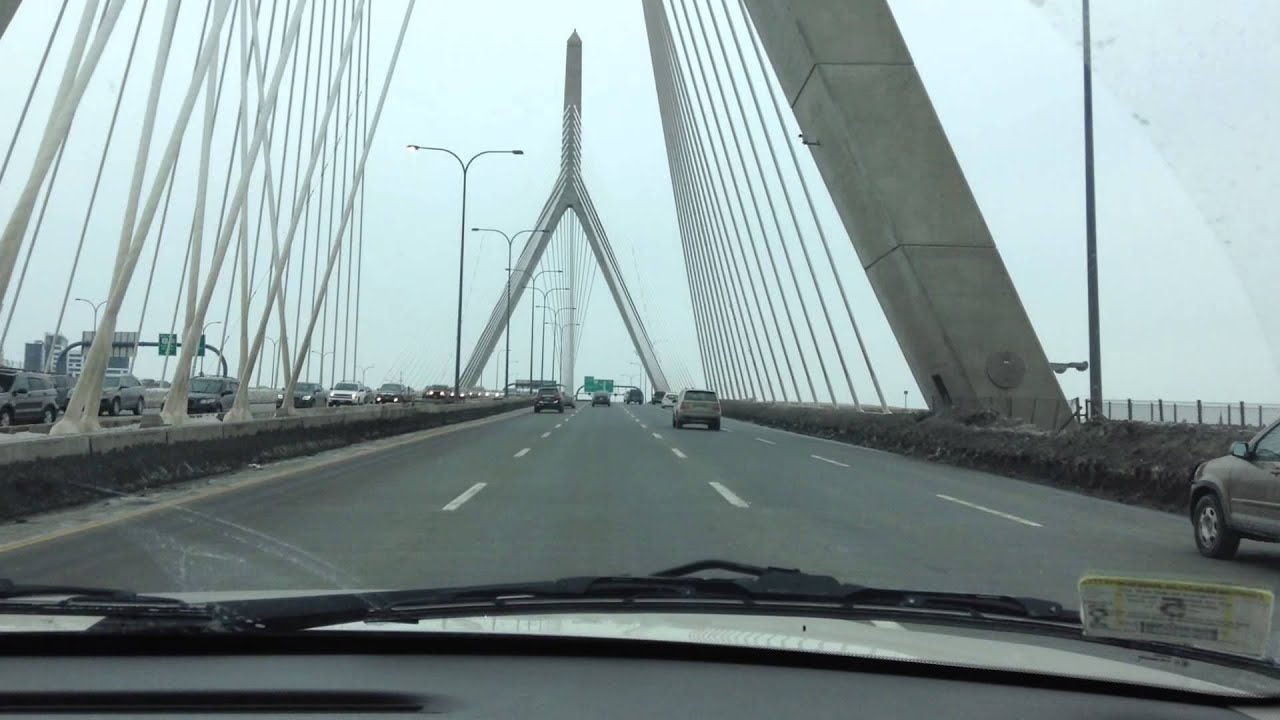 Gloomy Winter Day Driving Through Boston - YouTube