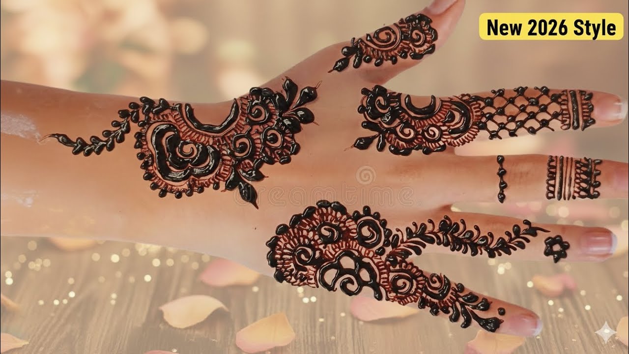 😍Latest Back Hand Mehndi Design 2026 | New Henna ️|easy and simple ...