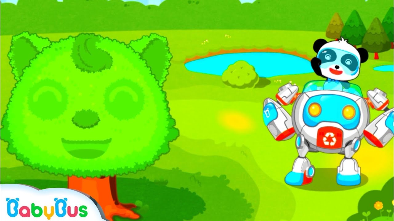 Babybus: My Little Green Guard || Baby bus Panda Cartoon Gameplay ...