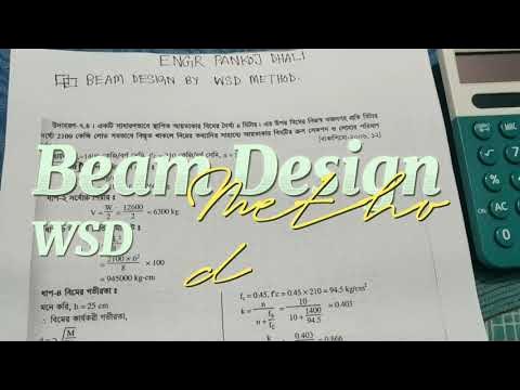 Beam Design By WSD Method.(Design Of Structure - 1). WSD Method. Beam design. #Engr Pankoj Dhali ...