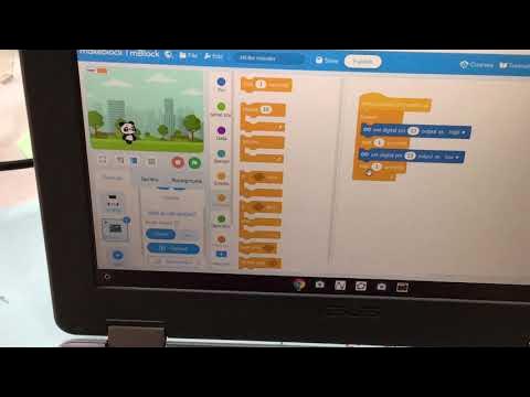 12 Blink LED Arduino program in mBlock 5 IDE - YouTube