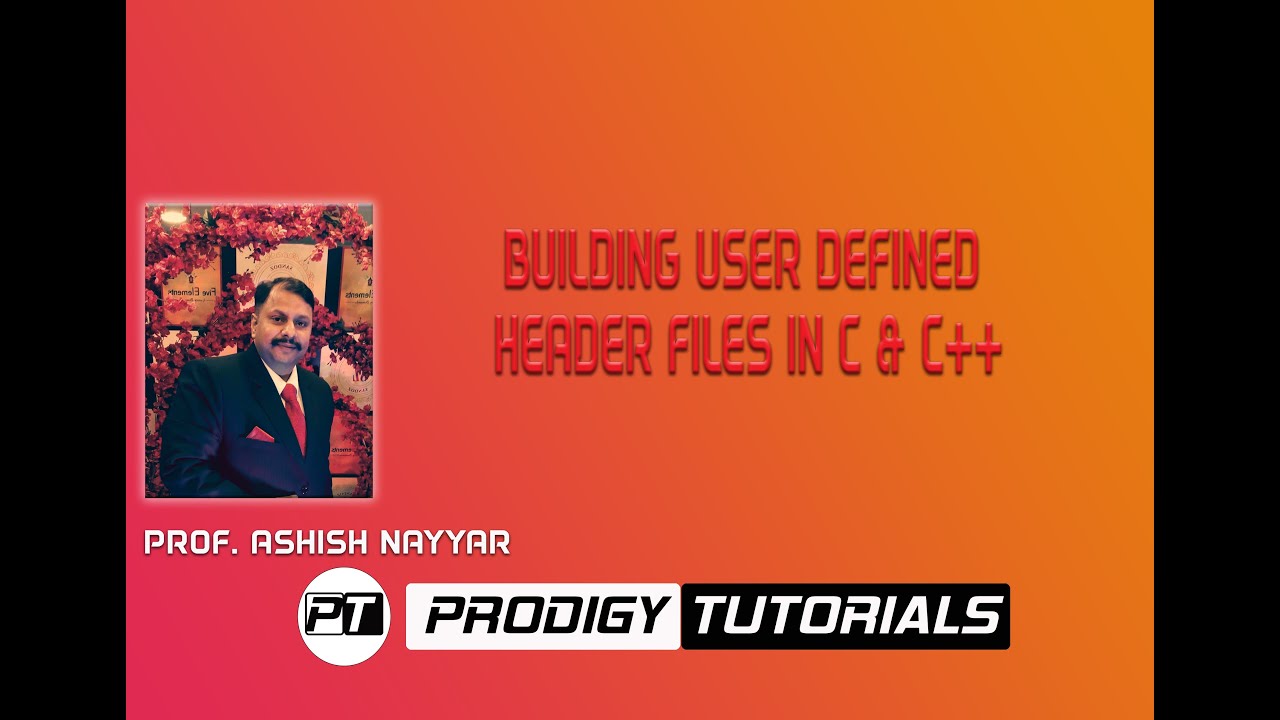 Building User Defined Header Files In C Or C Youtube 5306