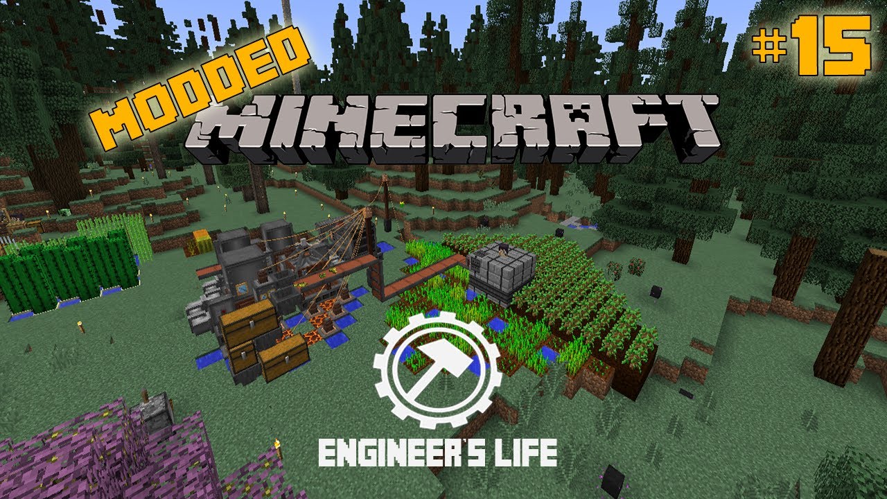 Modded Minecraft: Engineer's Life #15 - Automatic Farming! - YouTube