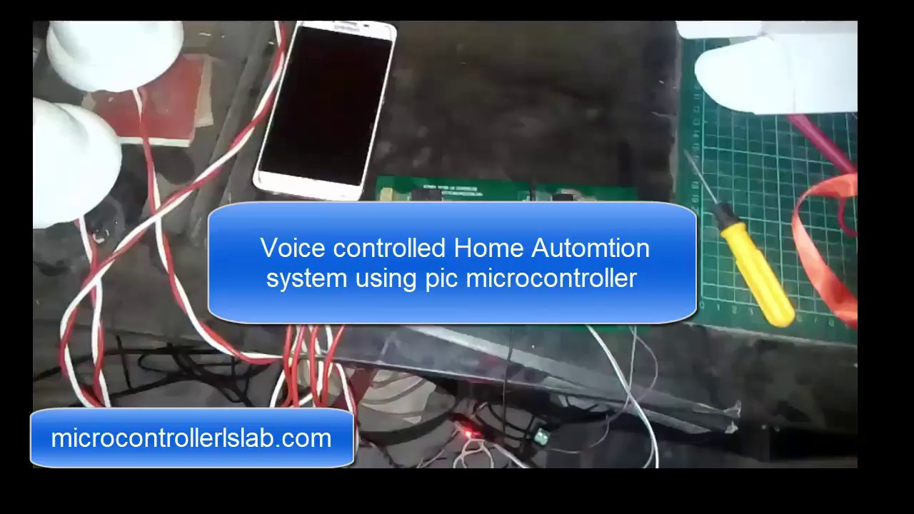 Voice Controlled Home Automation System Using Pic Microcontroller Youtube