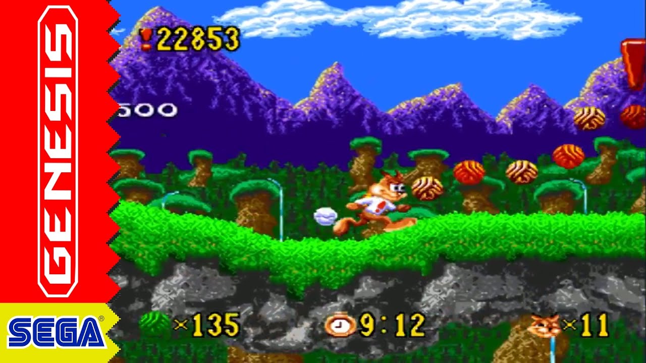 Bubsy in Claws Encounters Of The Furred Kind [RUS] (Sega Genesis/Mega ...