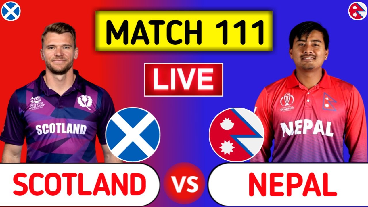 Nepal Vs Scotland Live | NEP vs SCO Live Score & Updates | ICC Cricket ...