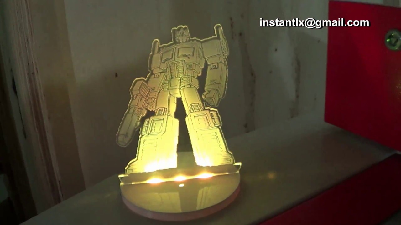 40w laser engraves acrylic, Optimus Prime, China laser cutting and ...
