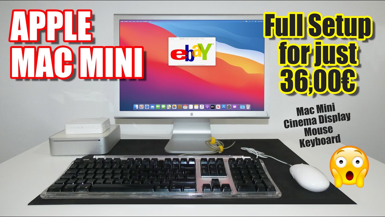 Apple MAC MINI Full Setup Restore w/ CINEMA DISPLAY ( EBAY SUPER Cheap ...