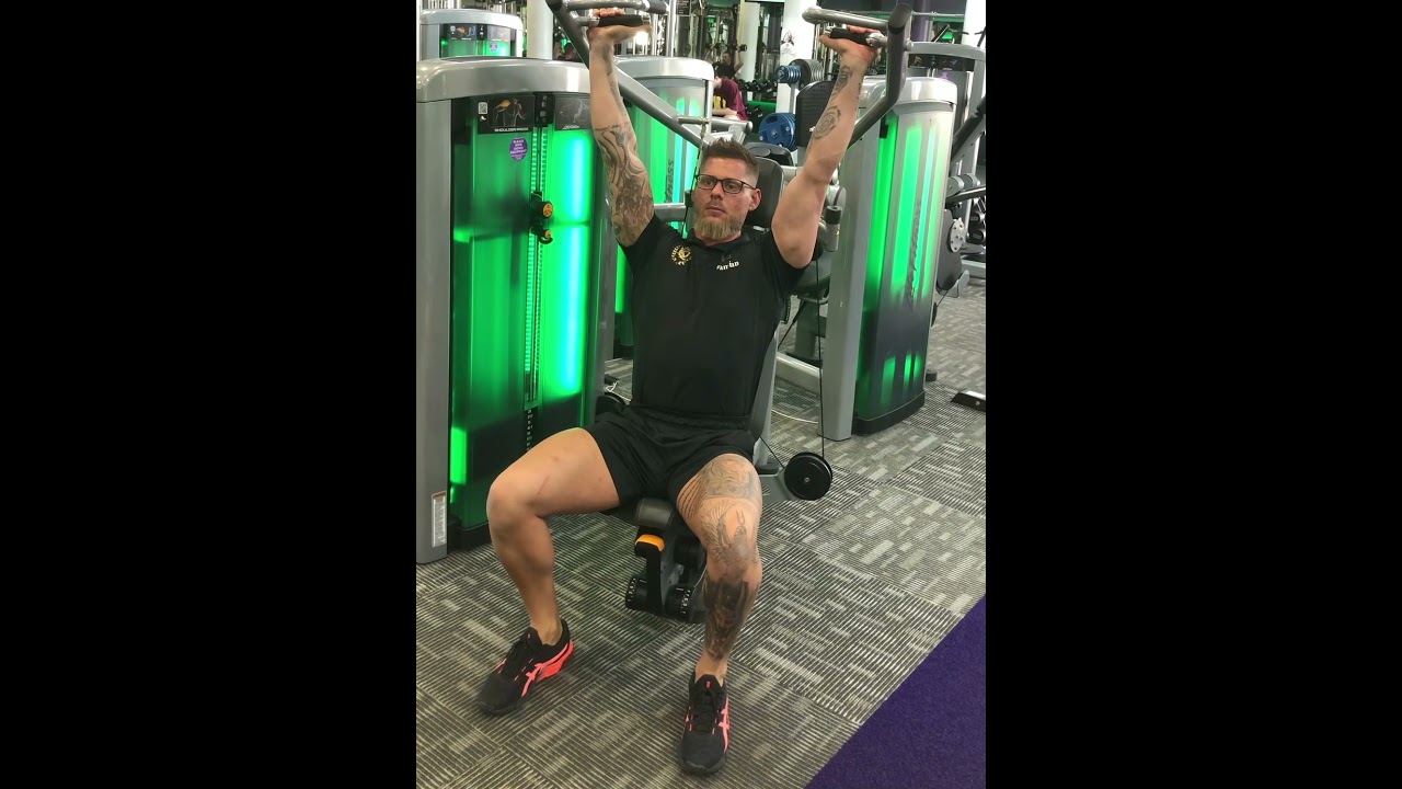 Machine Shoulder press - Pronated Grip - YouTube