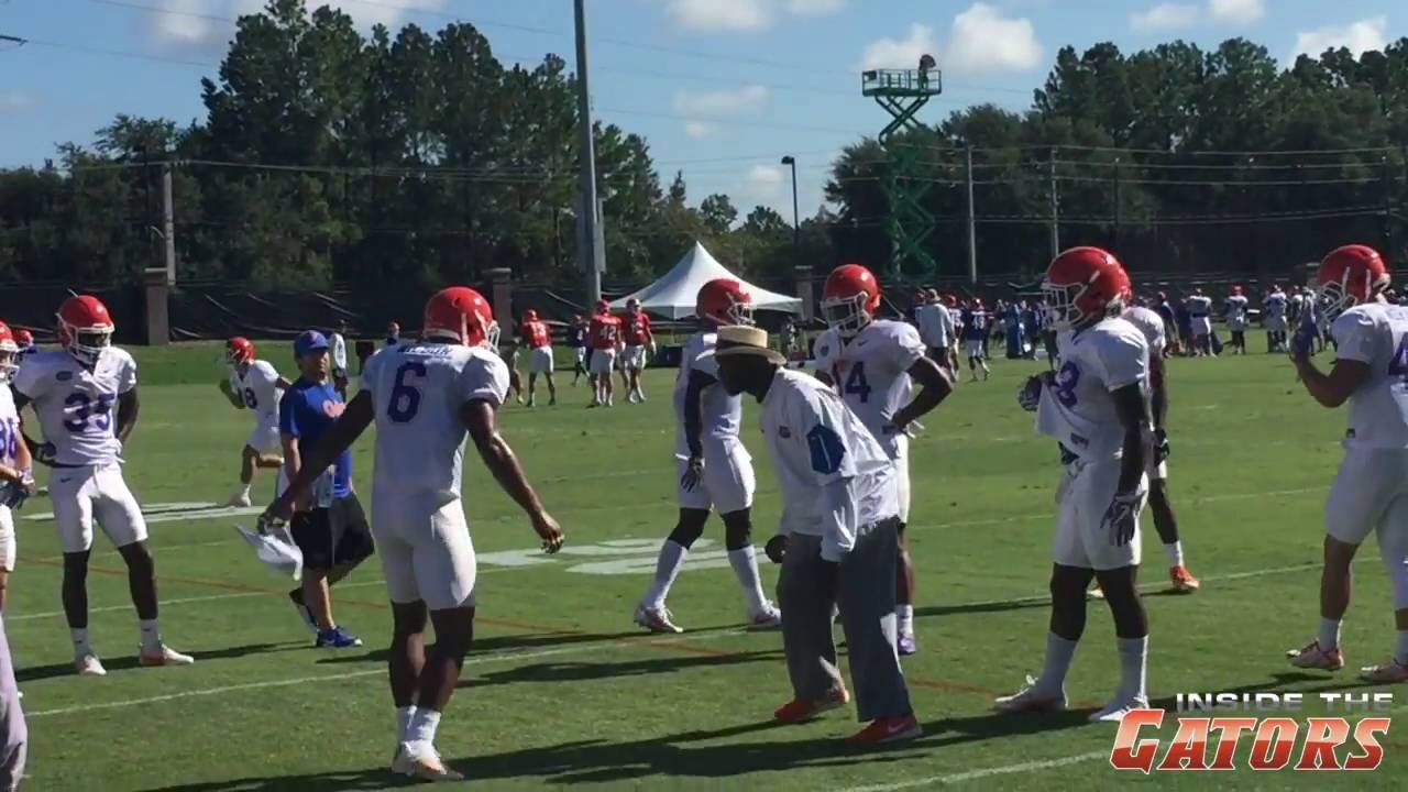 Florida Gators Fall Camp Thursday Morning Practice (8/18/16) - YouTube