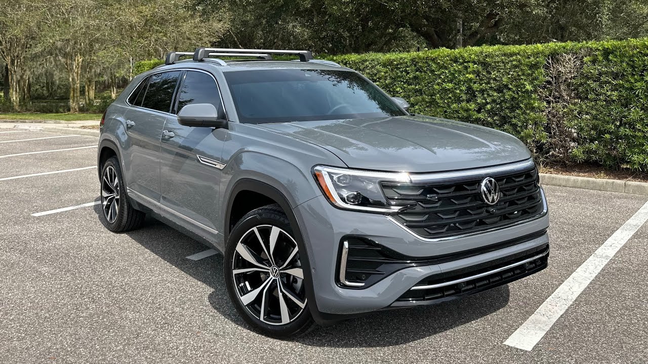 2024 Volkswagen Atlas Cross Sport SEL Premium R-Line Pure Gray - YouTube