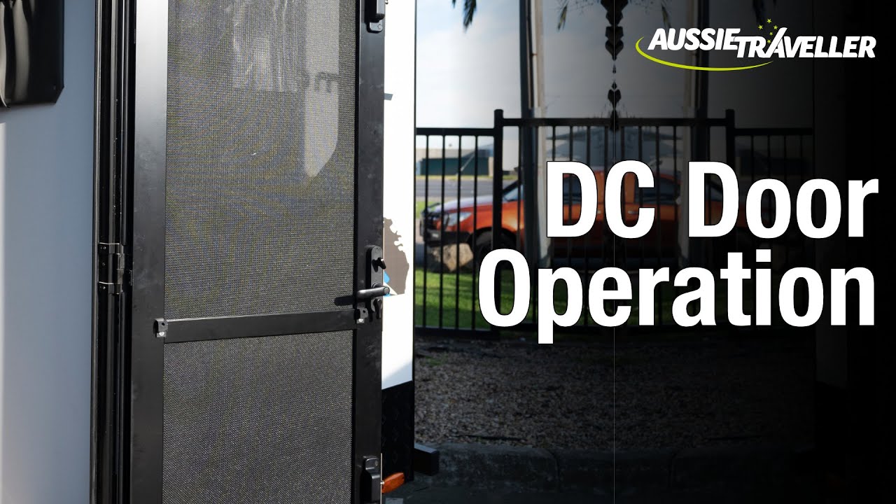 Aussie Traveller DC Door Operation - YouTube