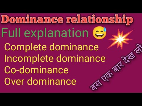 Dominance relationship, complete dominance, incomplete dominance, co ...