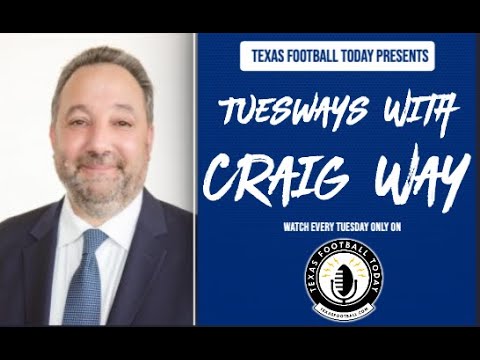 Hall of Fame Announcer Craig Way joins us on Texas Football Today - YouTube