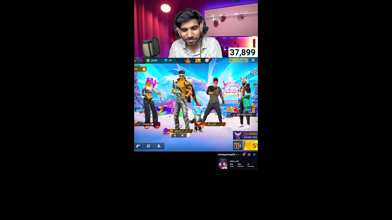 NIKHIL YT 1M LIVE ID CHECK LIVE CUSTOM REDEEM CODE #freefire #fflive - YouTube