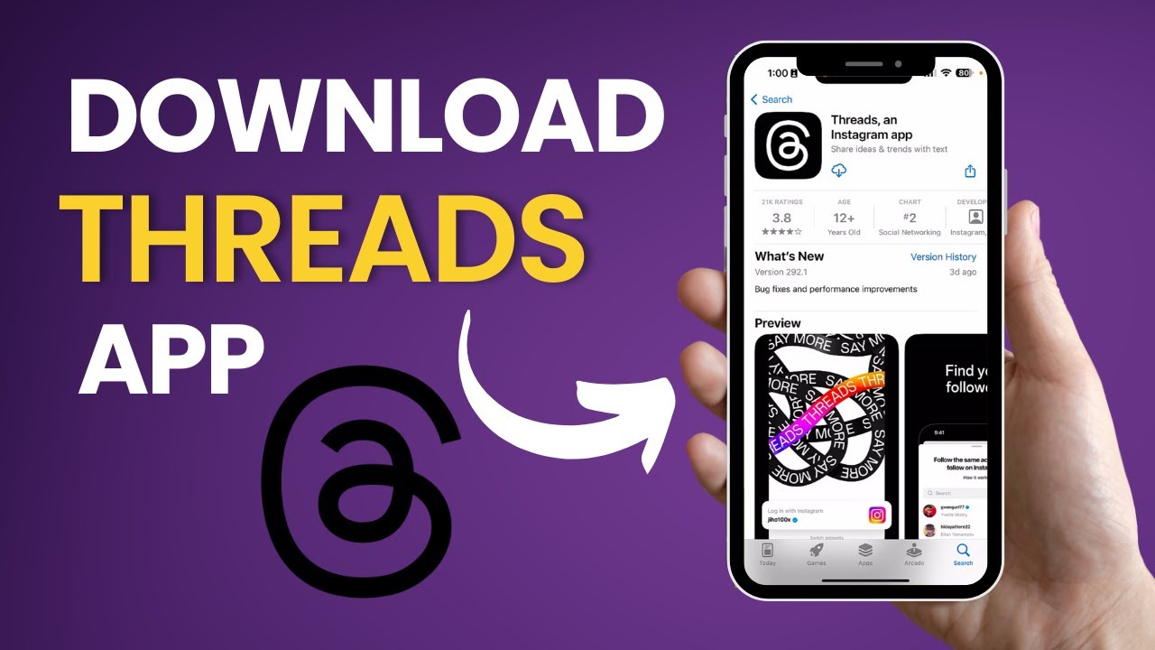 How to Download Threads App (For Instagram) - YouTube