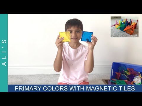 Primary colors and secondary colors using magnetic tiles | science ...