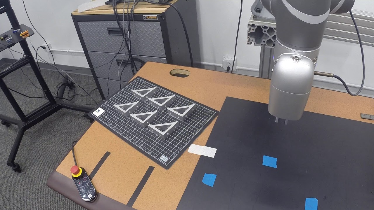 Omron TM Robot Picks Random Parts and Places Them Using the Landmark ...