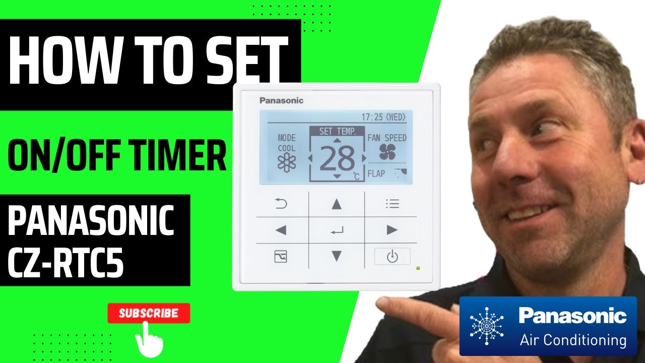Panasonic CZ-RTC5: How to Set Simple ON/OFF Timer ⏱ | Easy Step-by-Step Guide - YouTube
