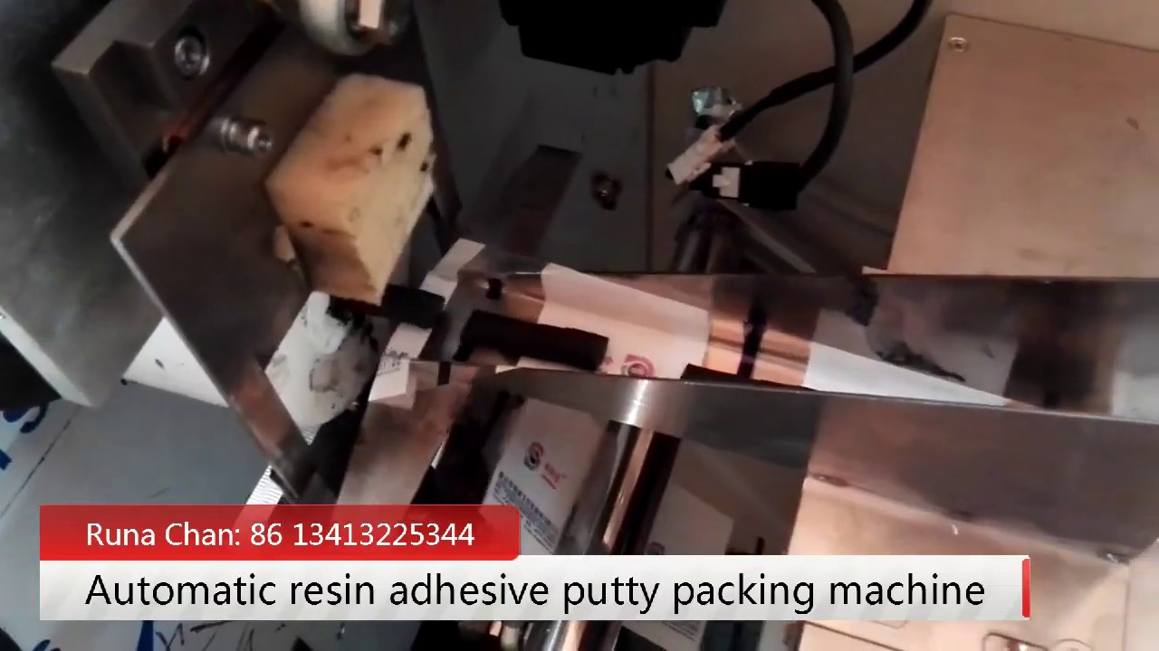 Automatic epoxy putty/ resin&hardener putty packing machine - YouTube