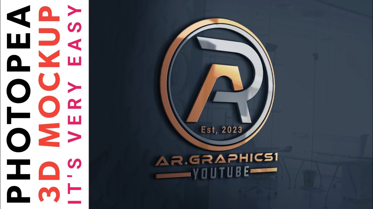 How to make/creative Photopea editing | 3d Mockup | online editing ...