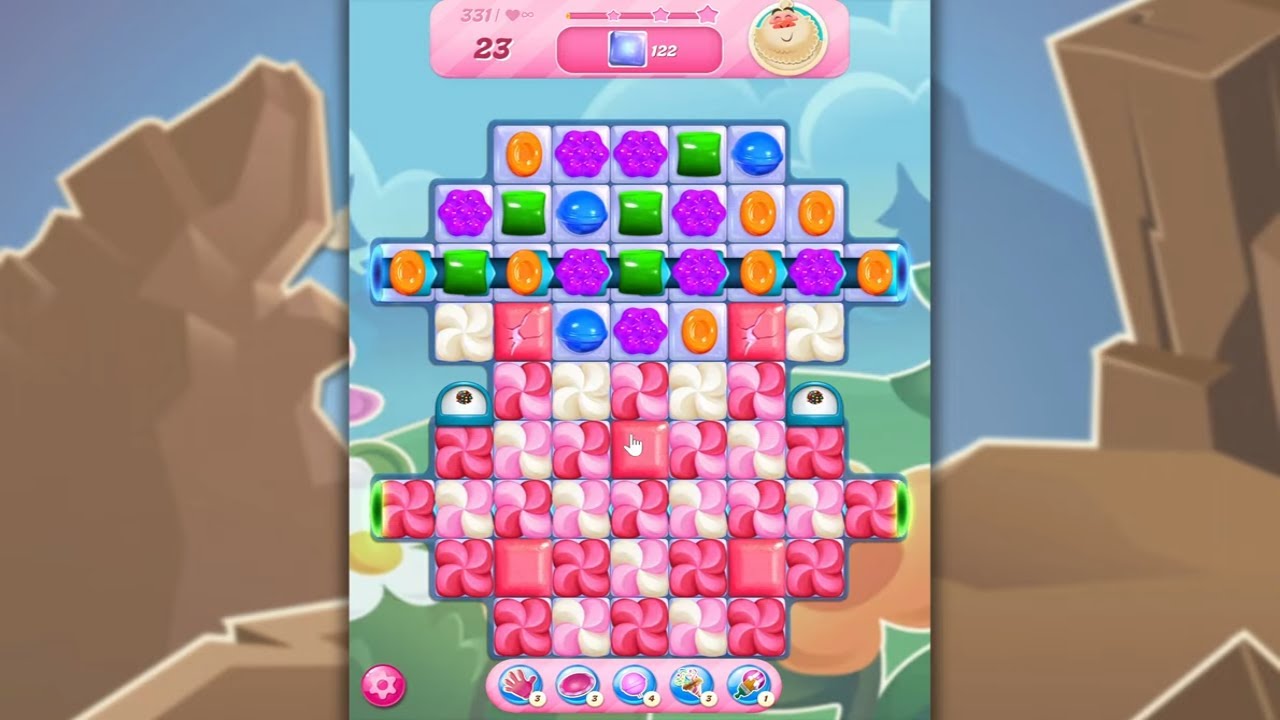 Candy Crush Saga LEVEL 331 NO BOOSTERS (new version)🐟☑️ - YouTube
