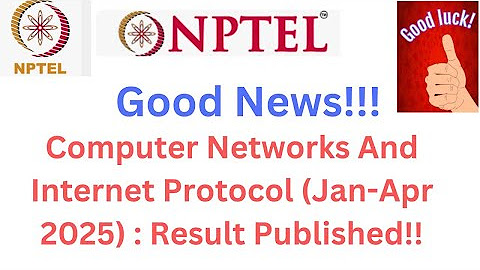 NPTEL Computer Networks and Internet Protocol (JAN-APR 2025) - YouTube