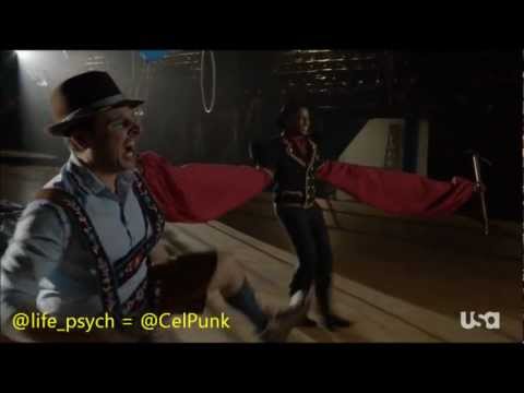 Psych - Shawn and Gus on The Cirque - Cirque Du Soul (S07E06) - YouTube