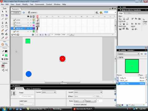 Flash Tutorial 1A. Two Objects Hit - YouTube