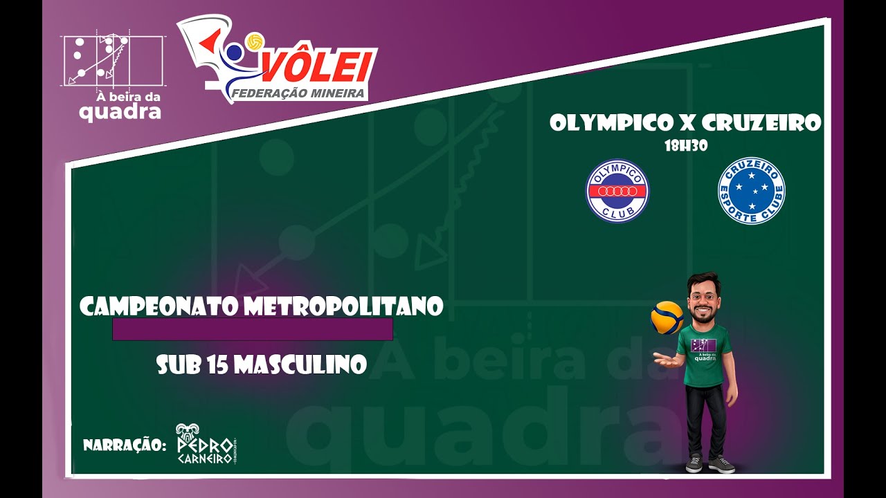 CAMPEONATO REGIONAL SUB 15 MASCULINO - OLYMPICO CLUB X CRUZEIRO E.C ...